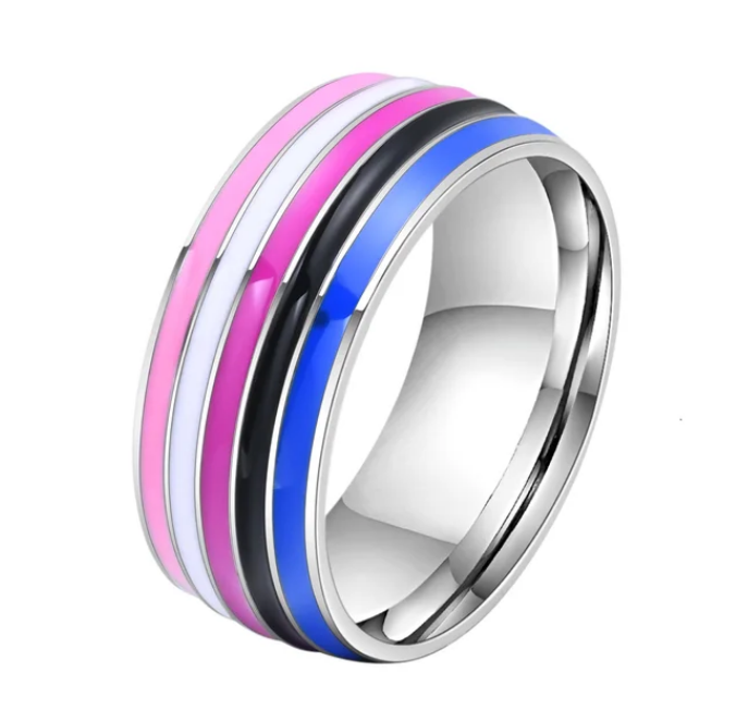 Genderfluid pride ring – PridePoint