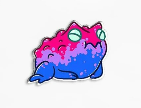 Bi frog pin – PridePoint